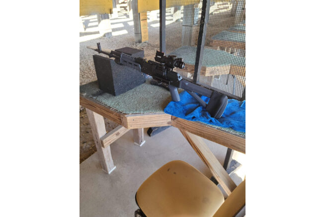 Rubber Rifle Bench Stand - Ballistic Rubber Range